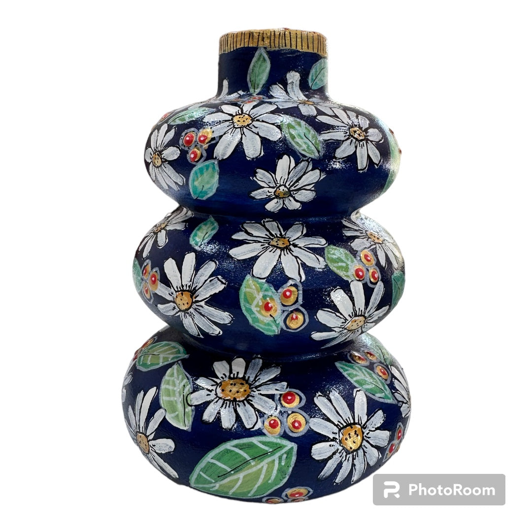 Hand Painted Vase – Jacinta Haycock Artist